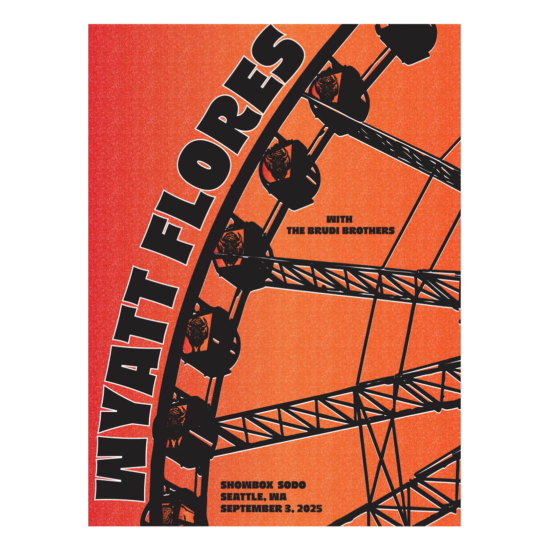 Showbox Seattle WA 2025 Poster - Wyatt Flores Official – Wyatt Flores ...